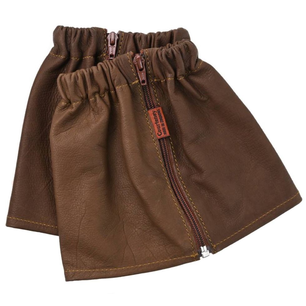 Courteney 200 mm Impala Leather Gaiters with Ankle Elastic and Zip ...